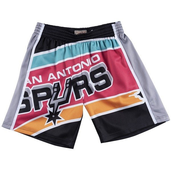 Mitchell & Ness NBA Big Face Short San Antonio Spurs Shorts San Antonio ...