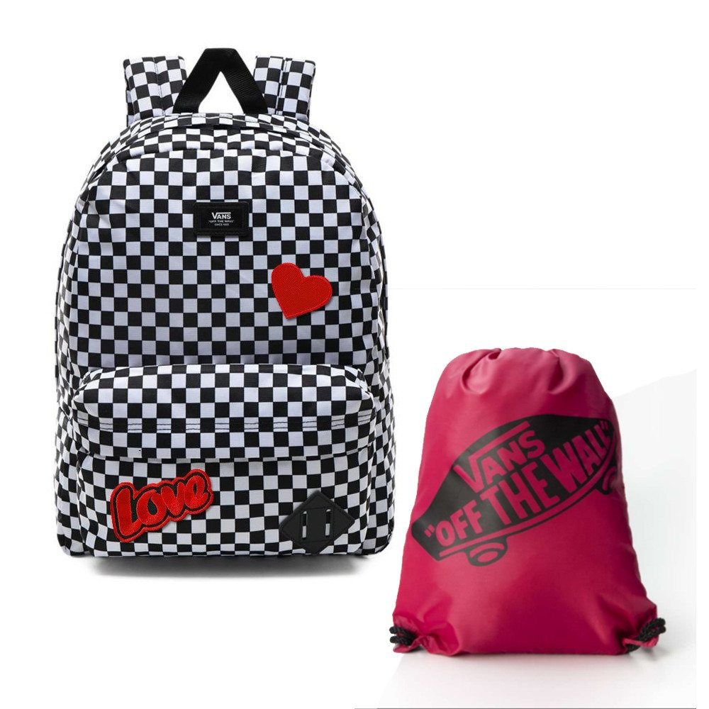 Vans Old Skool III Backpack - VN0A3I6RHU0 - Custom LOVE + VANS Benched ...