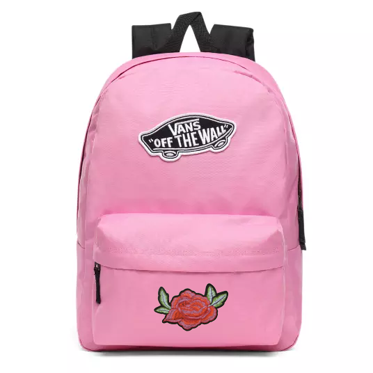 Vans Realm Fuchsia Pink Backpack Custom Rose - VN0A3UI6UNU Rose ...