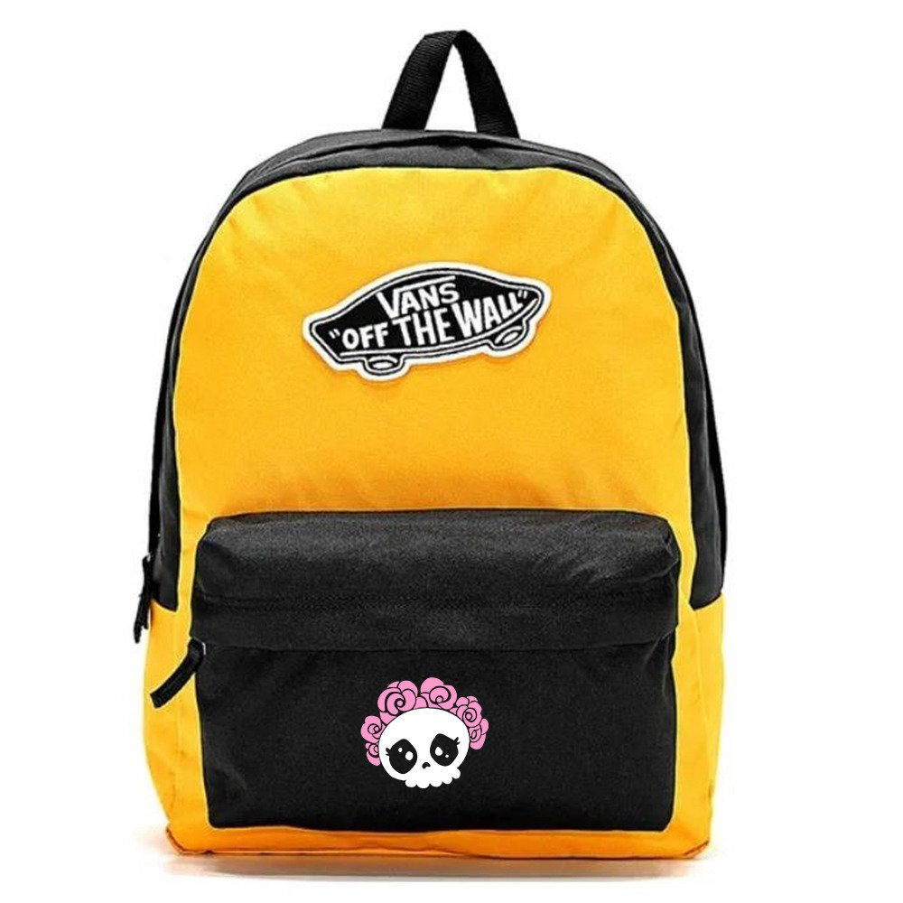 Vans Womens Realm Backpack - VN0A3UI6TVT - Custom Cute Skull Cute Skull ...